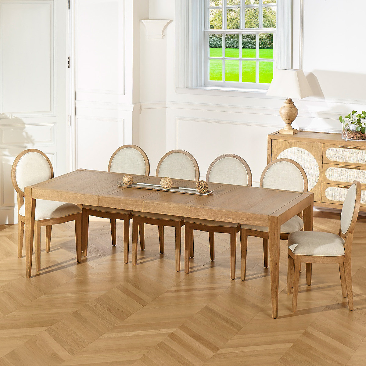 Tables avec rallonges intégrées en bois, pour salle à manger - Robin ...