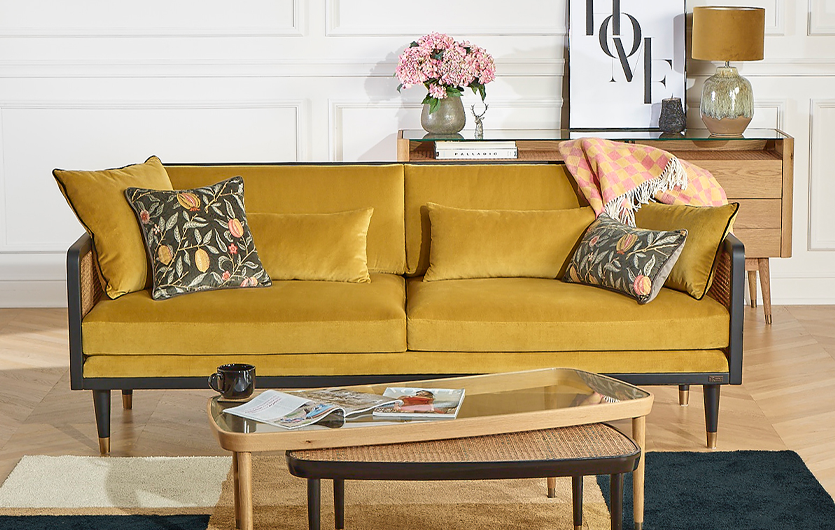 Meuble campagne chic : table, buffet, fauteuil, meuble TV, lit, table ...