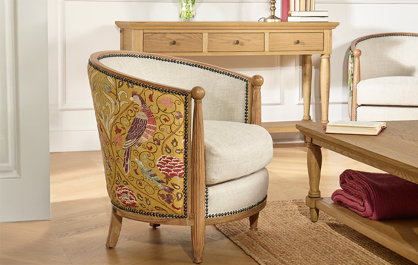 Meuble campagne chic : table, buffet, fauteuil, meuble TV, lit, table ...